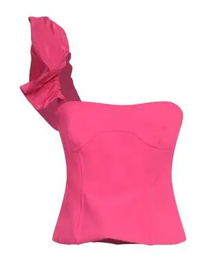 Pinko One-shoulder Top With Detachable Sleeves - Pink