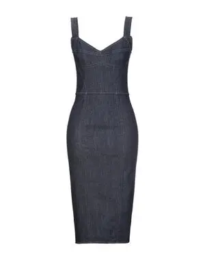 Dolce & Gabbana Contrast Stitching Cocktail Dresses