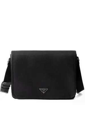 Prada Structured Messenger Bag - Black