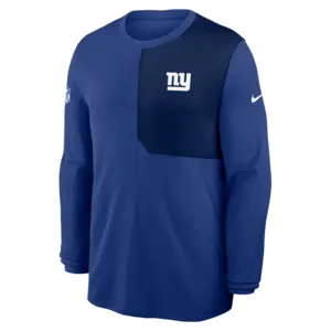 Nike New York Giants Sideline Coach Dri-fit Nfl Long-sleeve Top - Blue