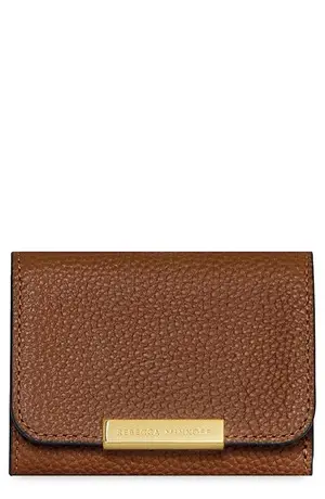 Rebecca Minkoff Insider Compact Leather Trifold Wallet - Tawny