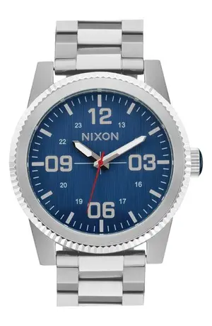 Nixon Corporal Bracelet Watch - Silver/indigo