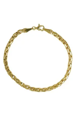Argento Vivo Knife Edge Chain Bracelet - Gold