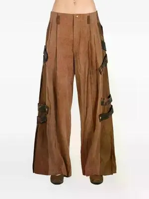 COMMUNS Loose-fit Trousers With Buckle Straps