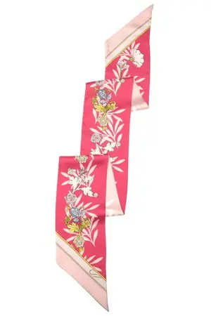 ELIZABETTA Sabrinaskinny Silk Scarf - Pink