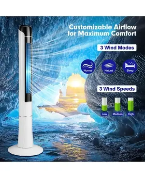 MECALE Portable 48 Inches Tower Fan With Remote Control
