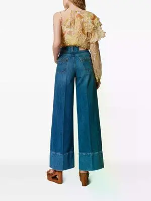 TWINSET Cotton Wide-leg Jeans