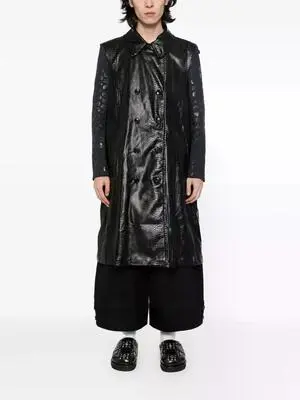 Comme Des Garçons Double-breasted Leather Coat