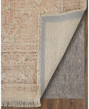 FEIZY Caldwell 8977f Area Rug, 5' X 7'6 - Orange/ivory