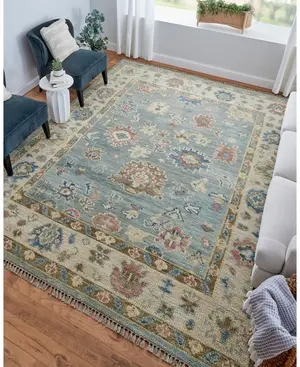 FEIZY Fillmore 69cjf Area Rug, 5' X 8 - Blue/ivory