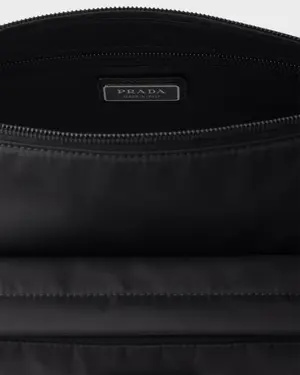 Prada Medium Re-nylon And Saffiano Leather Shoulder Bag - Black