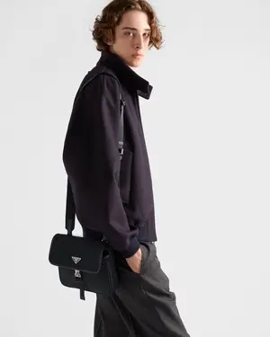 Prada Re-nylon And Saffiano Leather Shoulder Bag