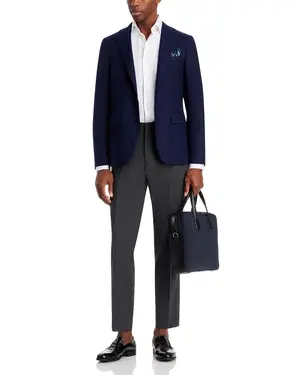 Canali Capri Textured Slim Fit Sport Coat