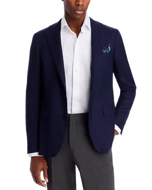 Canali Capri Textured Slim Fit Sport Coat