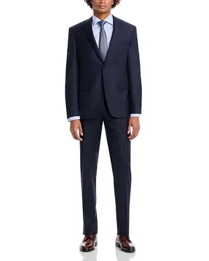 Canali Siena Screenweave Regular Fit Suit - Navy