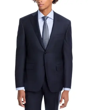 Canali Siena Screenweave Regular Fit Suit - Navy