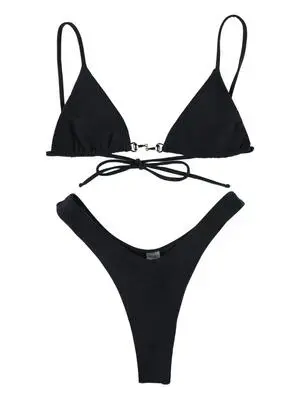 SWIM BY DI Triangle-cup Bikini Top - Black