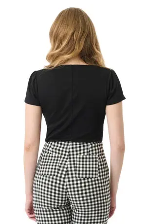Unique Vintage Pentagon Collar Knit Top