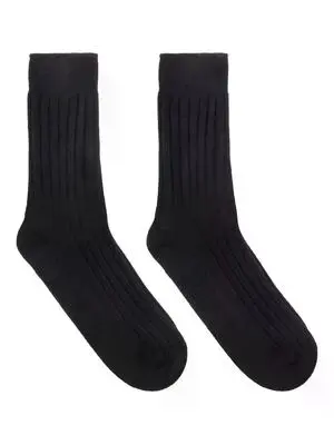 TOM FORD Ribbed Calf-length Socks - Black