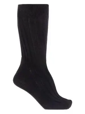 TOM FORD Ribbed Calf-length Socks - Black