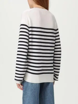 Khaite Striped Crewneck Pullover