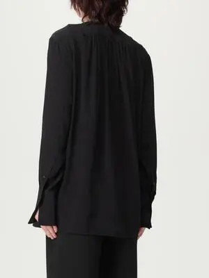 Victoria Beckham Long Sleeve Tie Neck Blouse