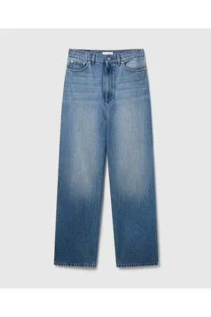 Stella McCartney Faded Wide-Leg High-Rise Jeans - Blue