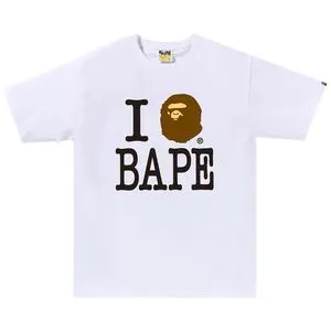 A BATHING APE I Love Tee - White