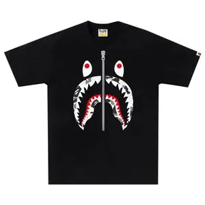 A BATHING APE Abc Camo Shark Tee /grey