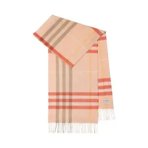 Burberry Check Cashmere Scarf 'teacup - Pink