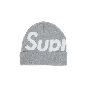 Supreme Logo Beanie - Grey
