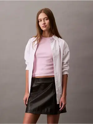 Calvin Klein Leather Bottoms For Women