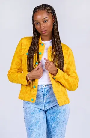MOKUYOBI Zap Denim Jacket - Sunshine