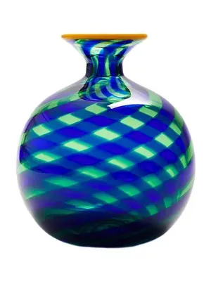 La DoubleJ Mini Ciccio Vase - Rigadin Twist Blue