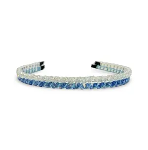HEADBANDS OF HOPE Beaded Headband Set - Blue Silver