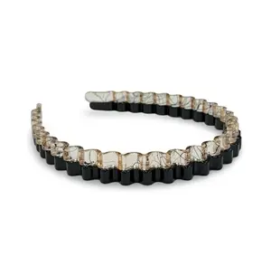 HEADBANDS OF HOPE Line Design Headband Set - Black