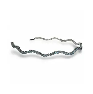 HEADBANDS OF HOPE Wavy Beaded Headband - Blue