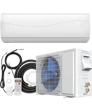 MECALE Blast Series 24000 Btu 18.5 Seer2 208-230v Ductless Mini Split Air Conditioner And Heater - White