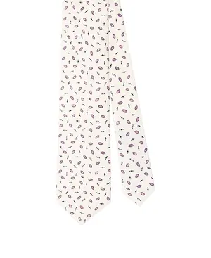 Robert Talbott Geometric Print Necktie Cream