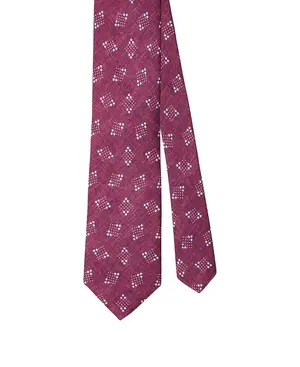 Robert Talbott Geometric Print Necktie - Red