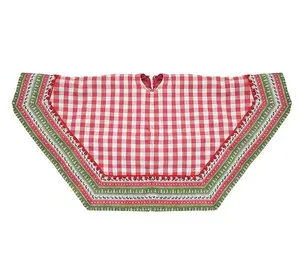 NORTHLIGHT Buffalo Plaid Christmas Tree Skirt 5 - One-color