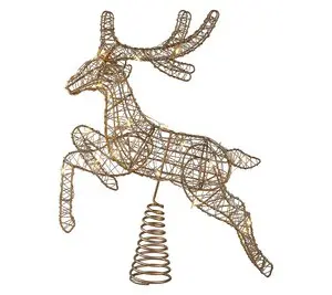 NORTHLIGHT Led Reindeer Christmas Tree Topper 1 - One-color
