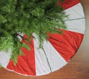 NORTHLIGHT Peppermint Twist Christmas Tree Skir 48