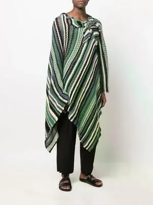 VITELLI Butterfly Knit Longline Poncho