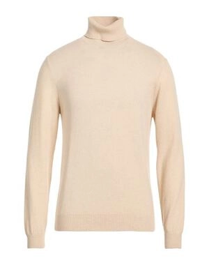 DANIELE FIESOLI Turtleneck Cashmere Sweater - Beige