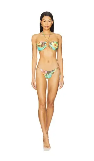 Luli Fama Chain Sides Full Back Bikini Bottom