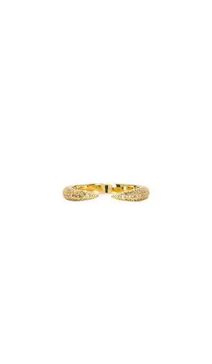 MAZIN JEWELS Open Rivet Ring - Gold