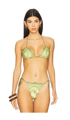 BANANHOT Nina Bikini Top - Jungle Green