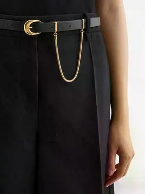 JIL SANDER Chain-detailing Leather Belt