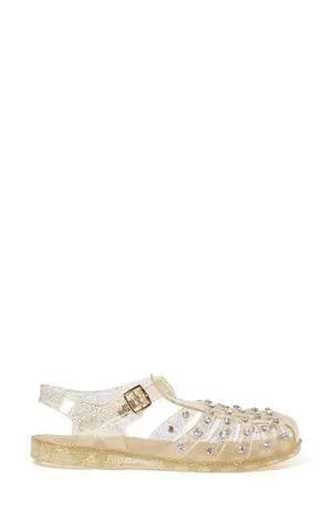 LOEFFLER RANDALL Studded Jelly Sandals - Champagne